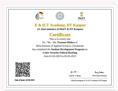 Prasoon Mishra On Linkedin Excited To Share That Ive Earned My Cyber