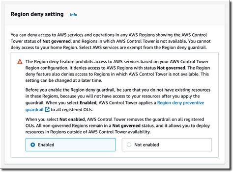 New For Aws Control Tower Region Deny And Guardrails To Help You Meet Data Residency