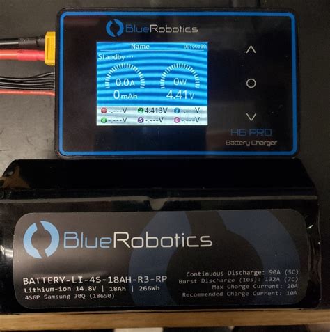 Bluerobotics 18ah Battery At 0 Volts Batteries And Chargers Blue