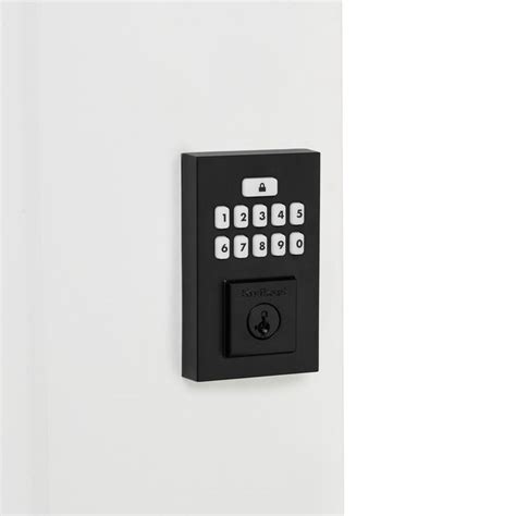 Kwikset 260 Smartcode Matte Black Electronic Deadbolt Smartkey With Keypad 992600 006 At