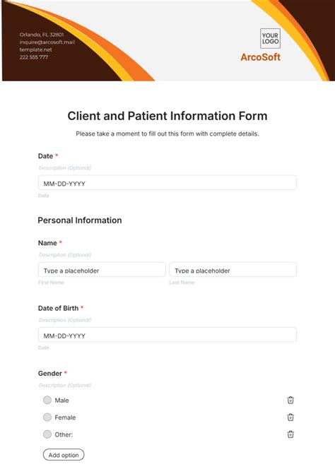 Free Client Intake Form Template To Edit Online