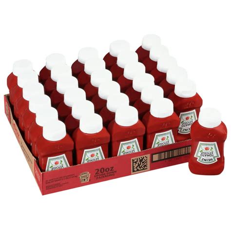 Heinz Ketchup Forever Full Inverted Bottles 20 Oz 30 Per Case
