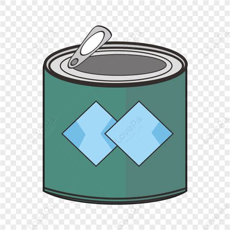 녹색 원통형 캔 클립 아트초록푸른깡통 Png 일러스트 무료 다운로드 Lovepik
