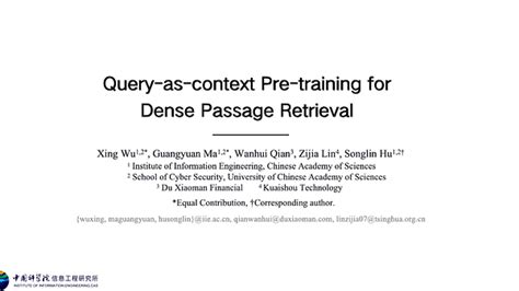 Underline Query As Context Pre Training For Dense Passage Retrieval