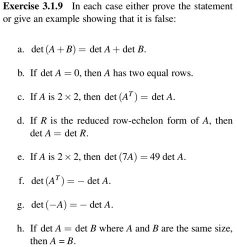 Solved Exercise 3 1 9 In Each Case Either Prove The Chegg Com