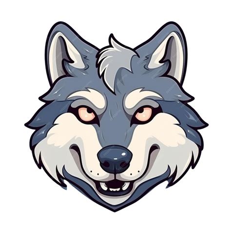 Premium Vector Cartoon Wolf Face Vector Design Premium Vector Cartoon Wolf Face Vector Design