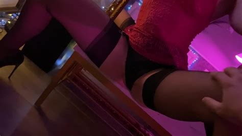 Evening Blowjob In A Pink Lace Dress And German Nylon Stockings Xxx