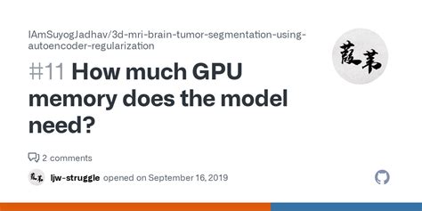 How Much Gpu Memory Does The Model Need Issue Iamsuyogjadhav D Mri Brain Tumor