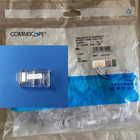 Jual Commscope Connector Rj Cat Konektor Rj Cat Commscope Shopee Indonesia
