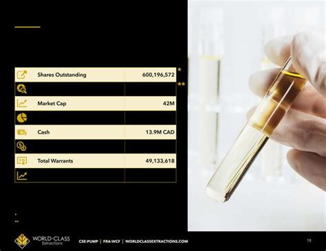World Class Extractions Investor Presentation Ppt