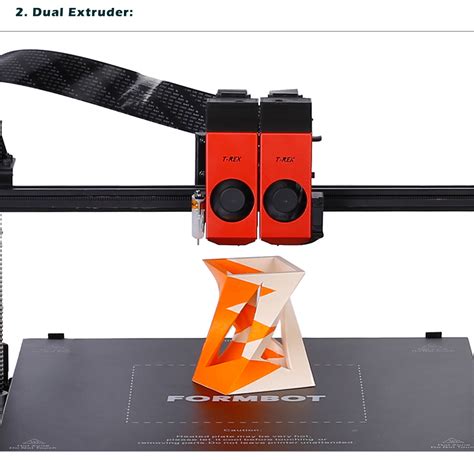 Formbot T Rex 2 With The Massive Build Size 3d Printer 400 X 400 X 470mm 3d Printers Bay