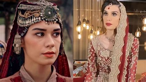 Ertugrul Star Burcu Kiratli Showcases Ali Xeeshan S Bridal Look Pictures Lens