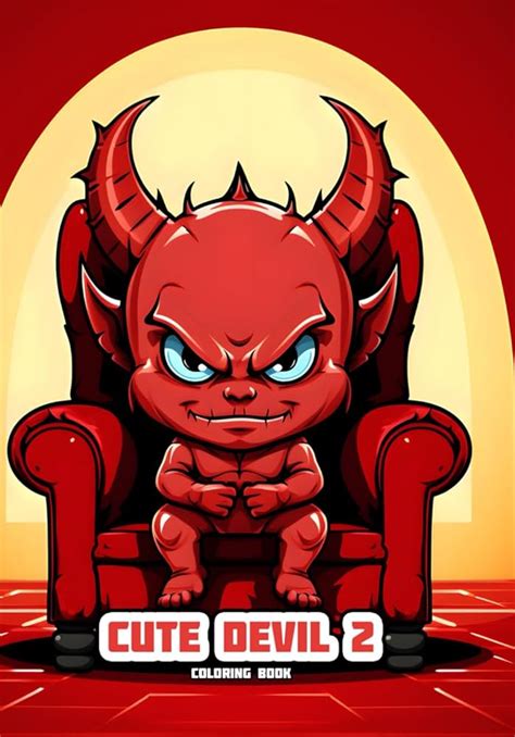 Cute Devil 2 Coloring Book Cute Orrore Coloring Books Orrore