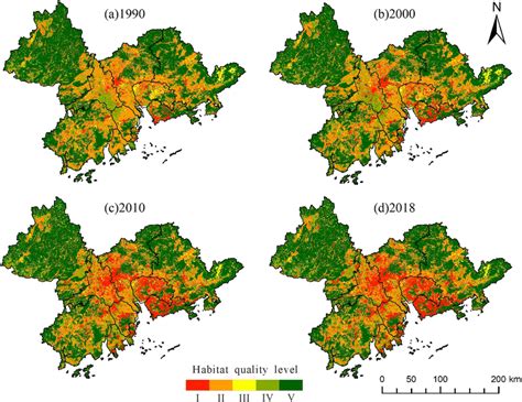 Spatial And Temporal Variation In Habitat Quality Grade Download Scientific Diagram