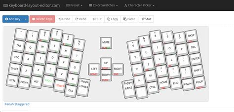 Keyboard Layout Pariah Keyboard