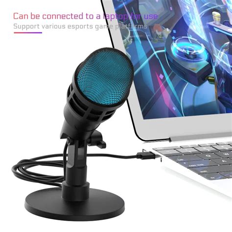 Rgb Usb 콘덴서 마이크 팟캐스팅 노트북 녹음 스트리밍 게임용 티몬