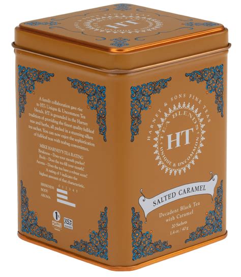 Harney And Sons Salted Caramel Black Tea Tin 20 Sachets Harney And Sons