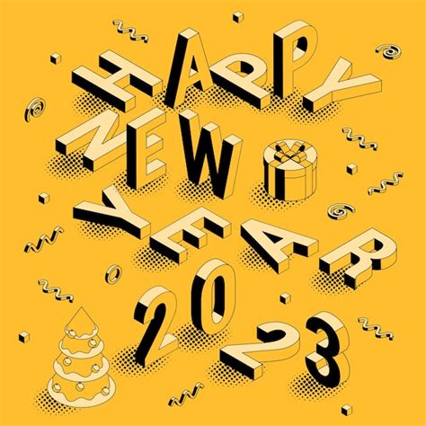 크리스마스와 새 해 인사 카드 프리미엄 벡터