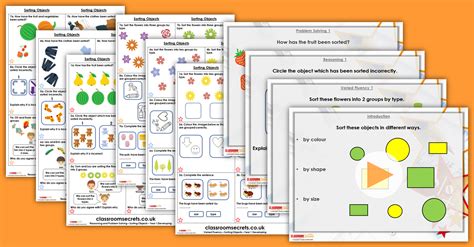 Sorting Objects Year 1 Place Value Free Resource Pack Classroom Secrets Classroom Secrets