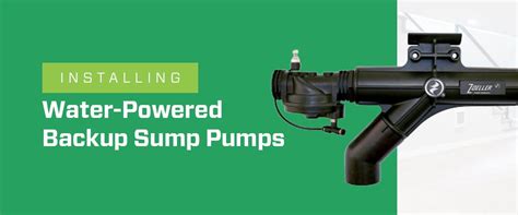 Installing Water Powered Backup Sump Pump