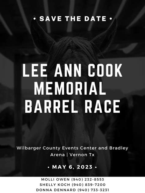 Lee Ann Cook Memorial Barrel Race Ebarrelracing