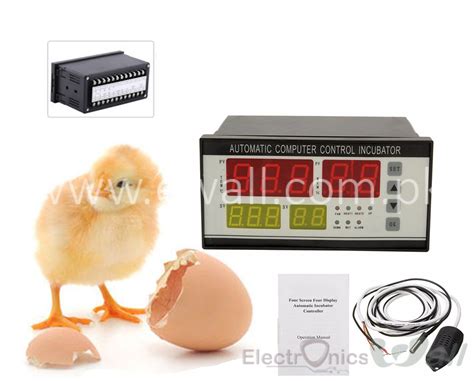 Ewall Egg Incubator Controller Thermostat Hygrostat Full Automatic Control With Temperature