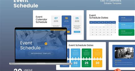 Event Schedule Powerpoint Template Incl Plan And Timeline Envato