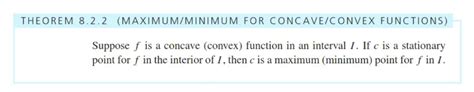 Solved Theorem 822 Maximumminimum For Concaveconvex