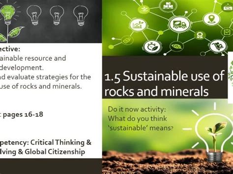 Sustainable Mining Rocks And Minerals Cambridge Environmental Management Teaching Resources