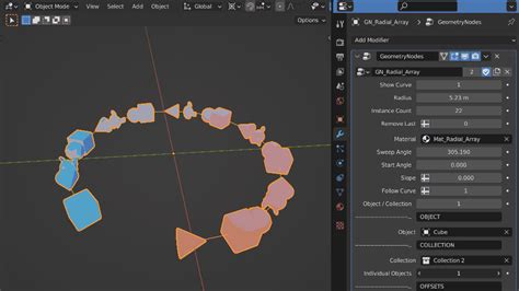 Radial Array Nodes For Blender