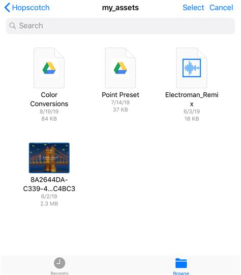 hopscotch json shortcut