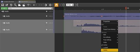 Working With Audio Tracks Unreal Engine 426 Documentation