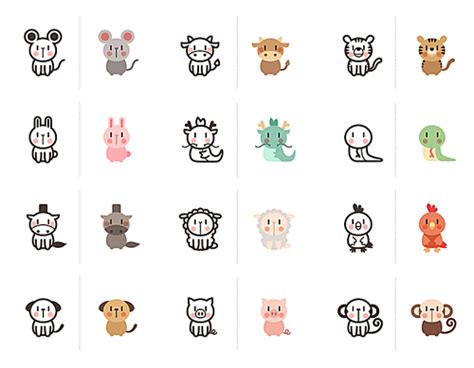 [ill109] 12간지 007 유토이미지 상세페이지 베이직샵 일러스트 17876961