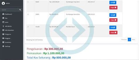 Source Code Aplikasi Manajamen Keuangan Kas Masjid Berbasis Web