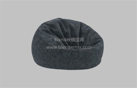 Blender 豆袋椅3d模型素材资源免费下载 Blender模型库