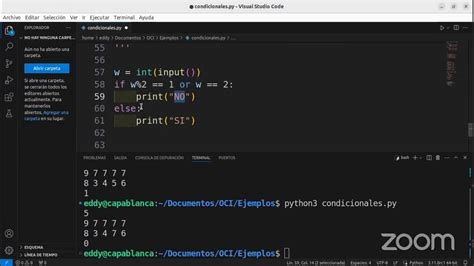 Sesión De Entrenamiento Oci 2024 3 Introducción A Python Condicionales Youtube