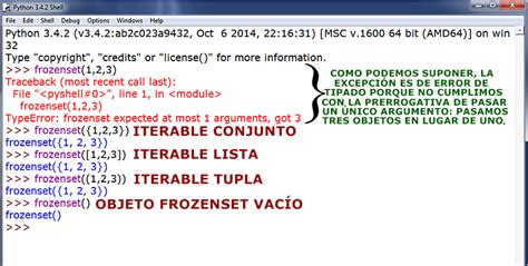 APRENDER A PROGRAMAR CON PYTHON CONJUNTOS SET Y FROZENSET