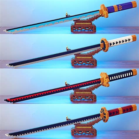 Lego Hình Kiếm Nhật Katana 500 Chi Tiết Có Giá Đỡ Làm Mô Hình Trang Trí