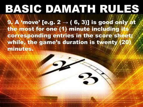 Damath Presentation For Damath Game In Grade 7 To Grade 10 Pptx
