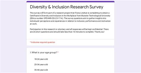 Stefania Porra On Linkedin Diversity And Inclusion Research Survey