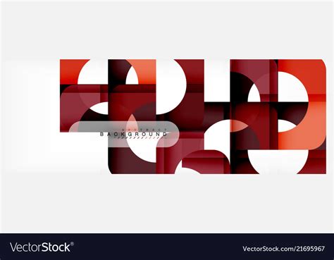 Color Square Shapes Geometric Modern Abstract Vector Image