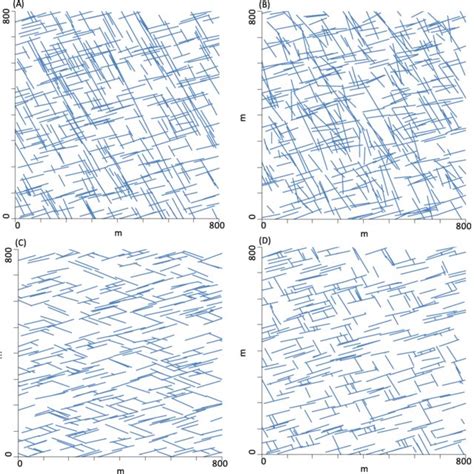 Stochastic Models Of Fractures With 2 Sets With Different Strike