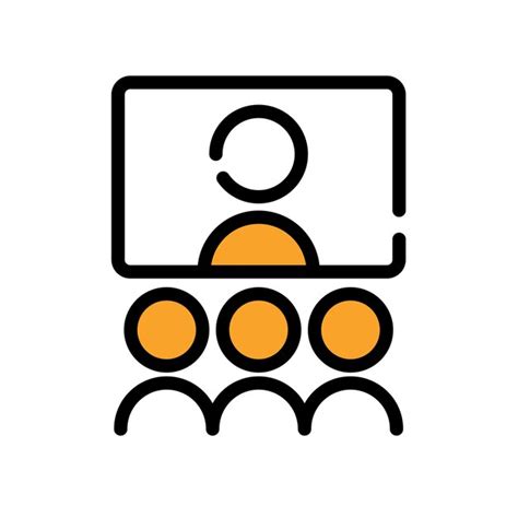 프레젠테이션 아이콘 프리미엄 벡터