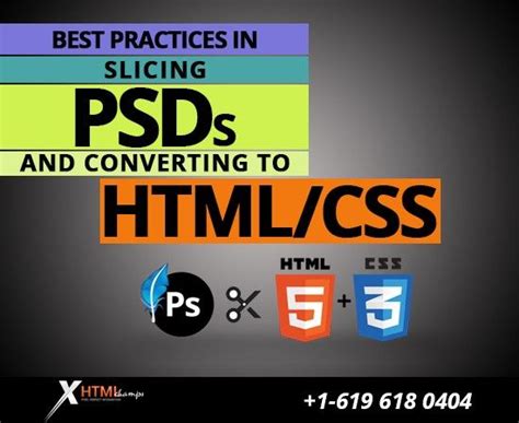 Best Practices In Slicing Psds And Converting To Htmlcss Coding For Beginners Html Css Css
