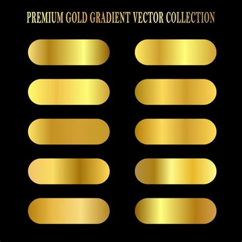 Premium Vector Premium Gold Gradient Vector Collection