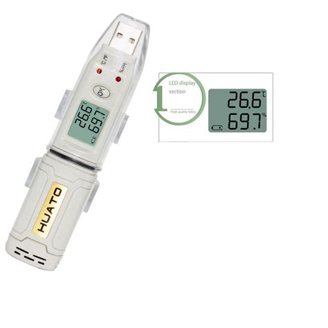 IP67 Water Proof Temperature Humidity Data Logger With Large Data Recorder Temperature