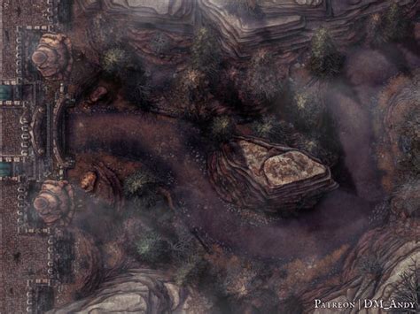 Curse Of Strahd Gates Of Barovia V2 0 Battlemap [40x30] By Dm