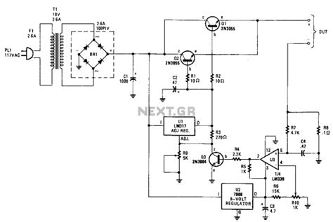 Battery Charger Using Scr Circuit Diagram