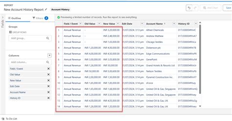 how to create a report on object field history tracking in salesforce