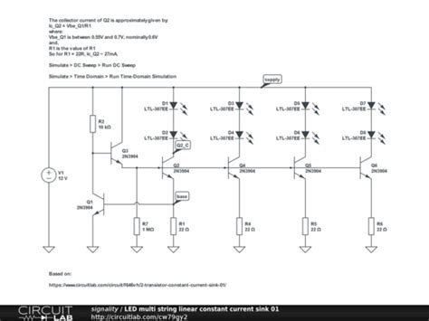 LED Multi String Linear Constant Current Sink CircuitLab